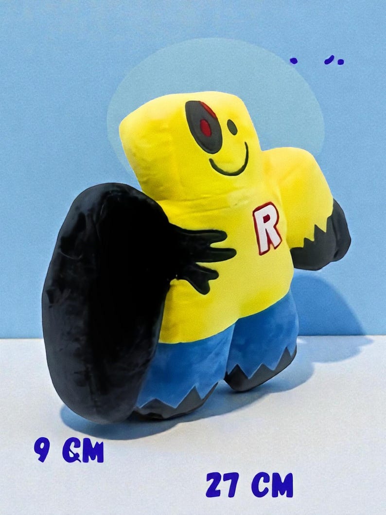 Roblox Gubby Plush Toy, Yellow R Block Character Stuffed Doll, Game ...