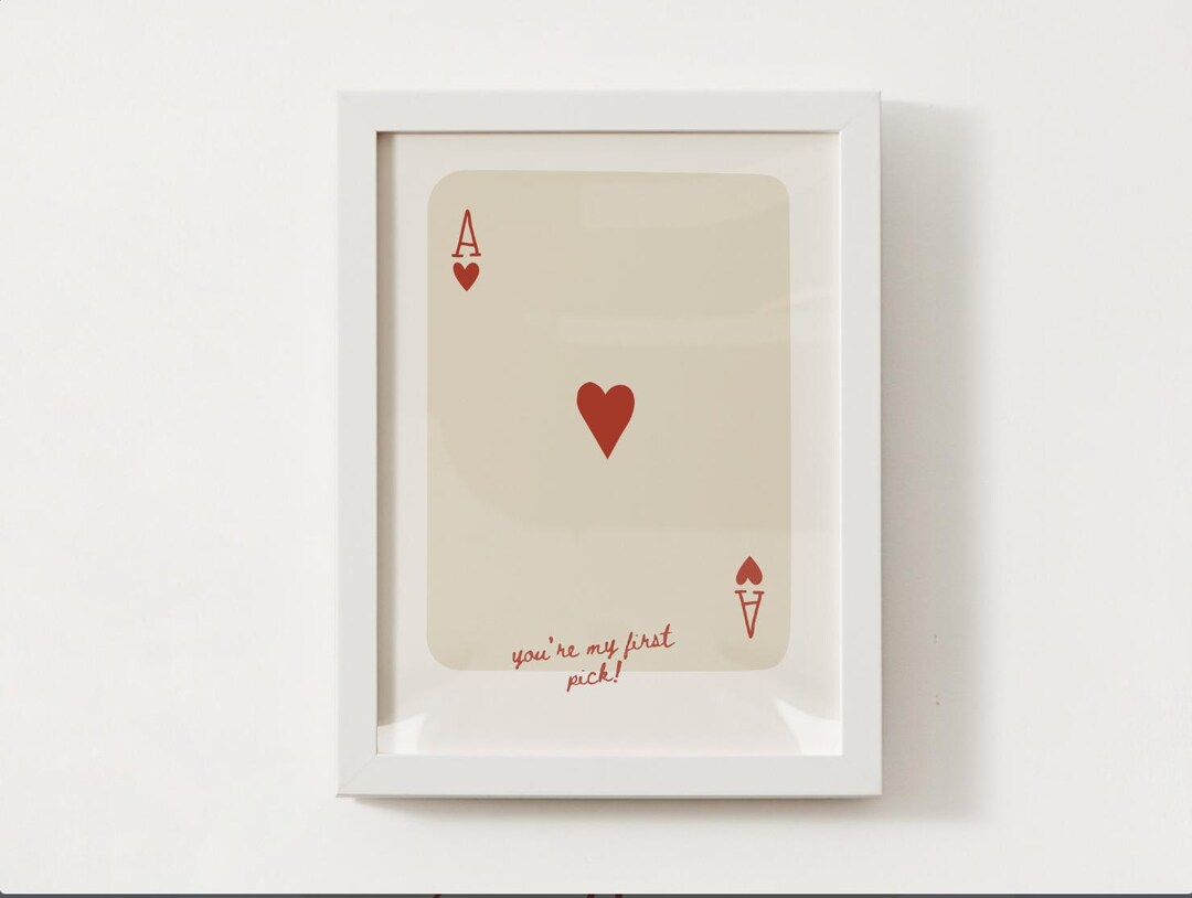 You’re My First Pick | Trendy Minimalist Love Quote Print - Etsy