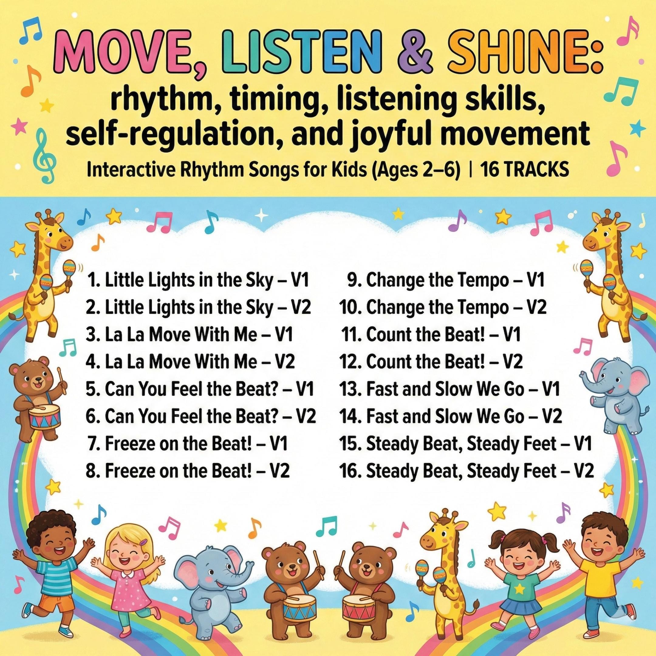 Interactive Kids Movement Songs | Rhythm and Listening Music for ...