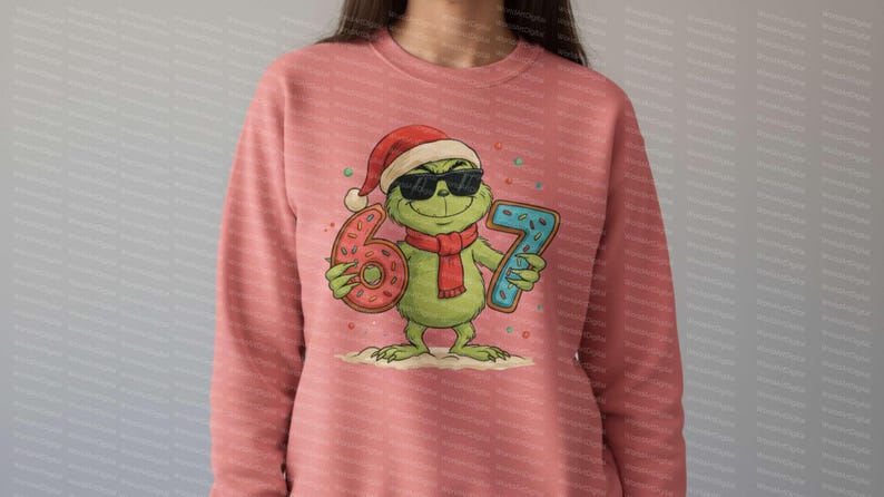 Funny Grinch Number Six Seven PNG | Christmas Birthday Party ...