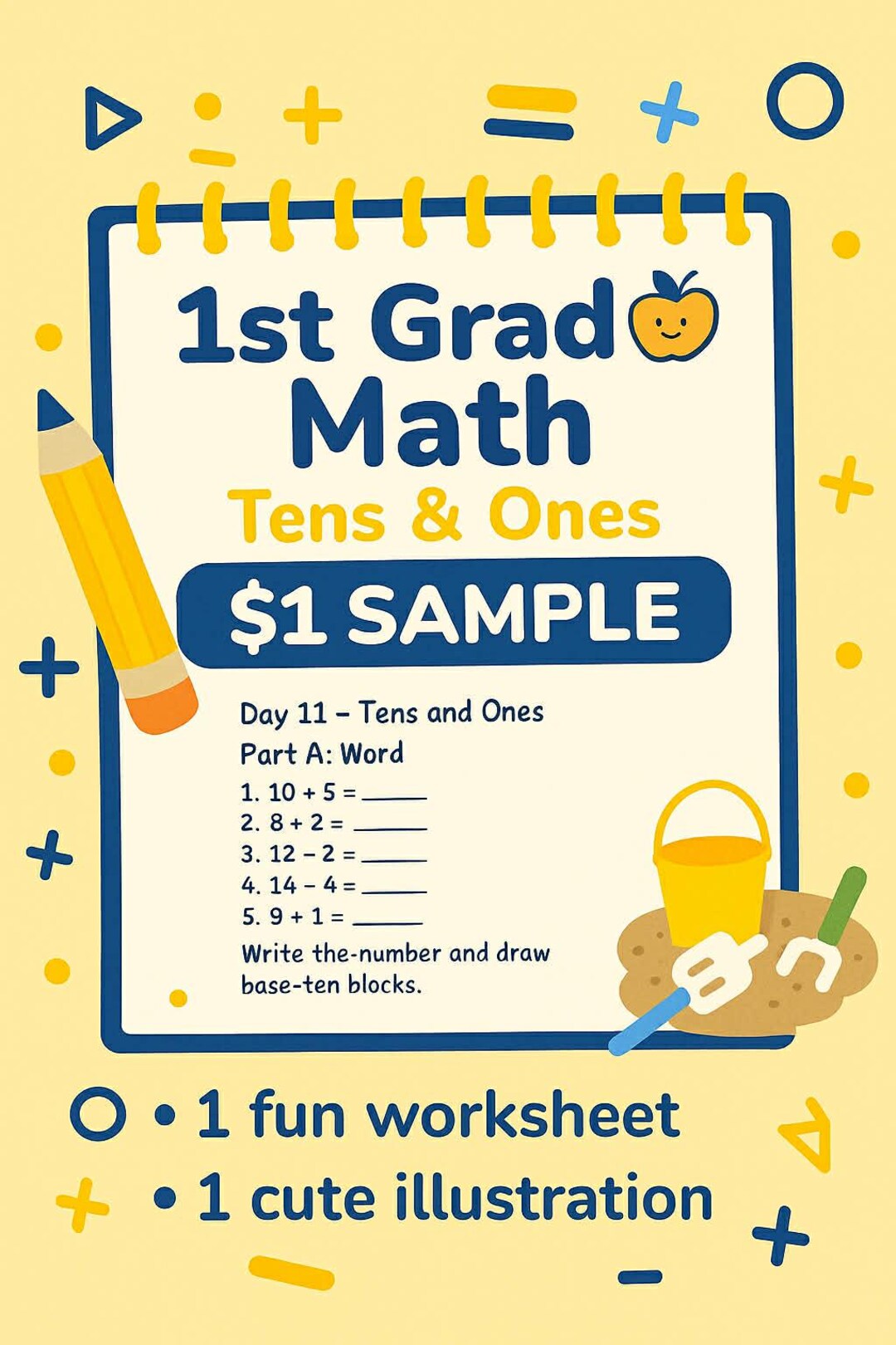 1st Grade Math Morning Work Week 3 – Place Value & Number Patterns ...