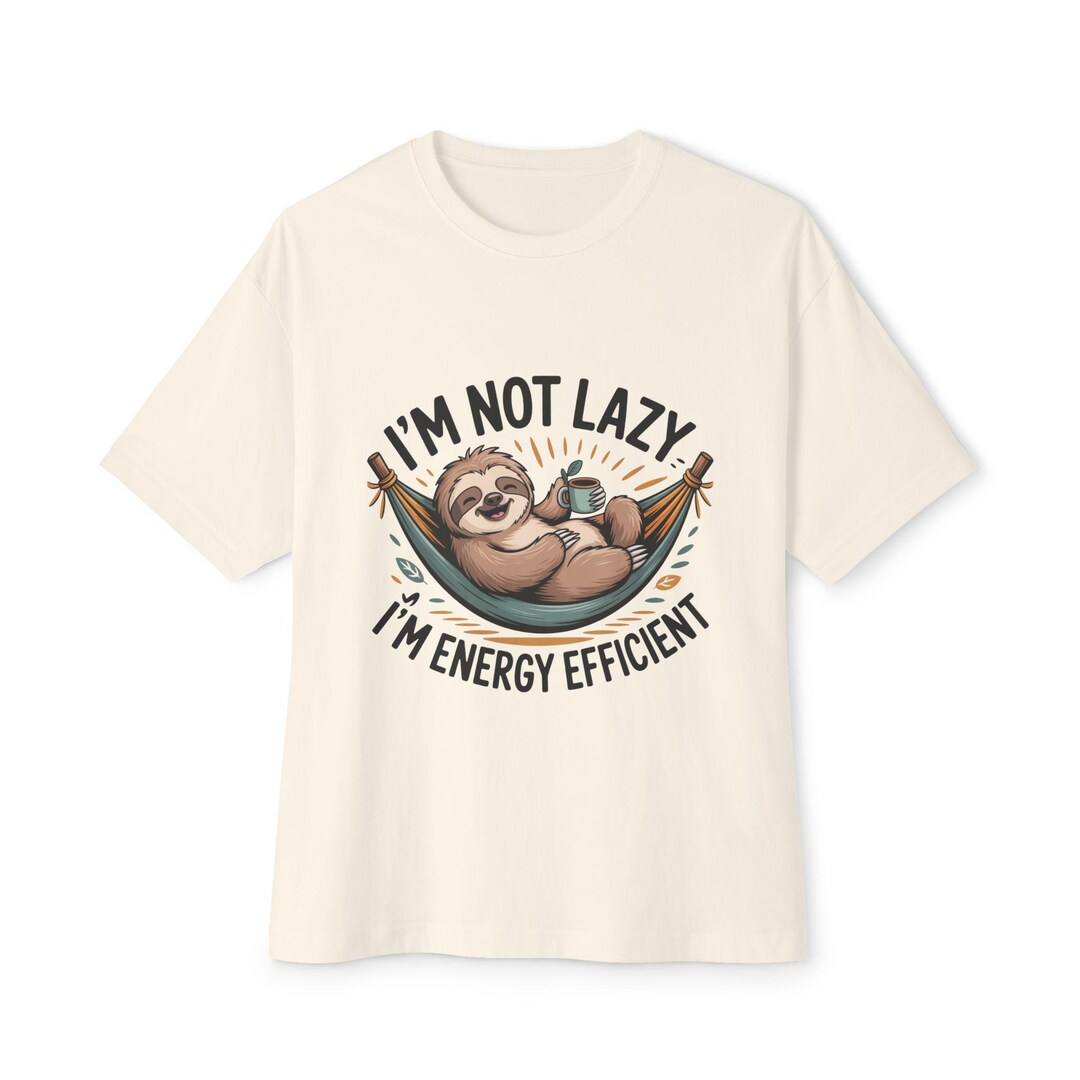 Slow Mode Activated Energy Efficient Sloth Shirt - Etsy