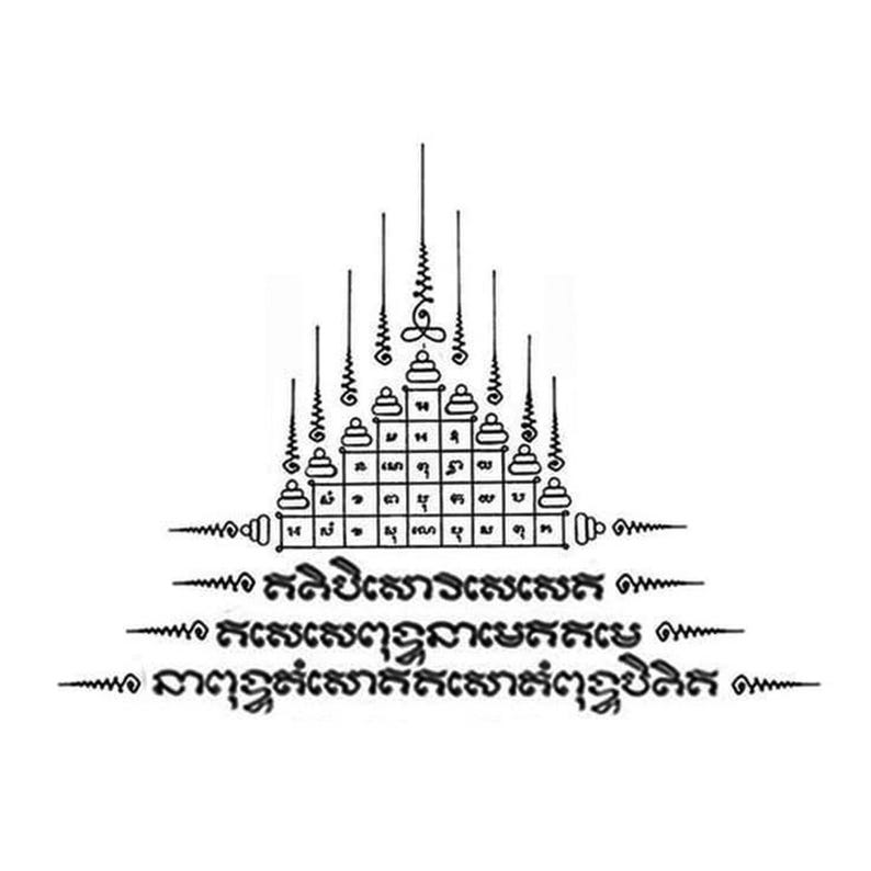 Thai Sak Yant Tattoo Art Print | Sacred Geometry Tigers (PNG PDF) - Etsy