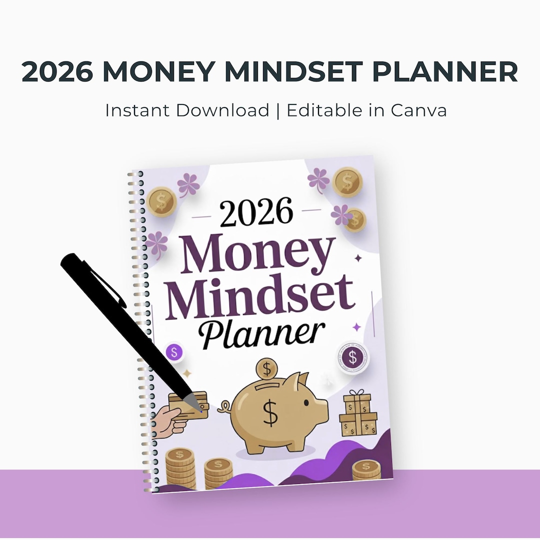 2026 Money Mindset Planner Printable | Financial Planner | Budget ...