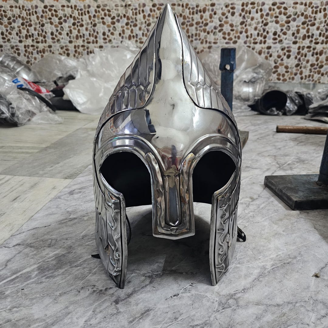 Handcrafted Steel Elven Warrior Helmet – LARP, Cosplay, Renaissance ...