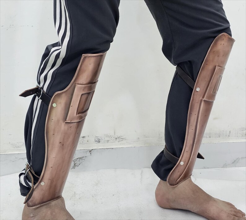 Spartan Roman Armor Set: Medieval Leg Greaves Roman Copper Antique ...
