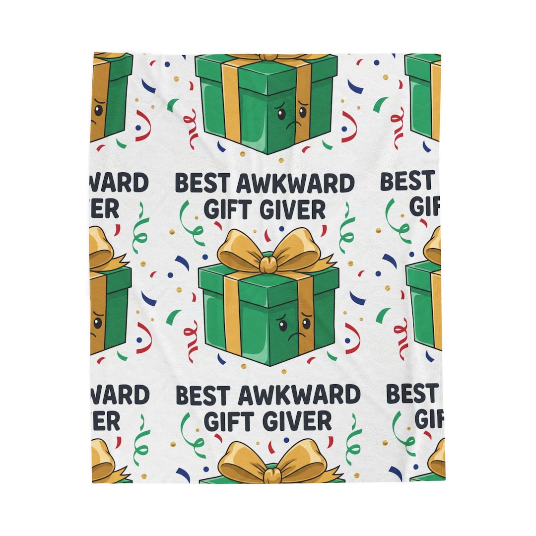 Best Awkward Gift Giver Velveteen Plush Blanket | Secret Santa Office ...