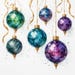 18 Christmas Baubles Clipart – Watercolor Ornaments for Printable ...