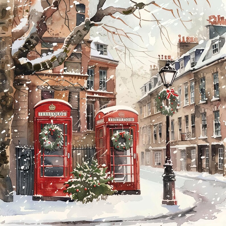 23 Weihnachten in London Clipart, Winter London, London Reise ...