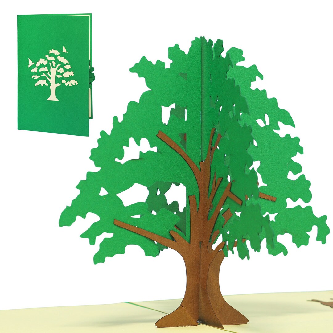 LIN17183 Linpopup® Pop up 3D Card Tree Greeting Card - Etsy