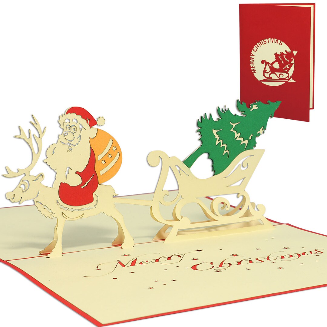 LIN17714, Linpopup®, POP UP Christmas Card, 3D Cards, Greeting Card ...