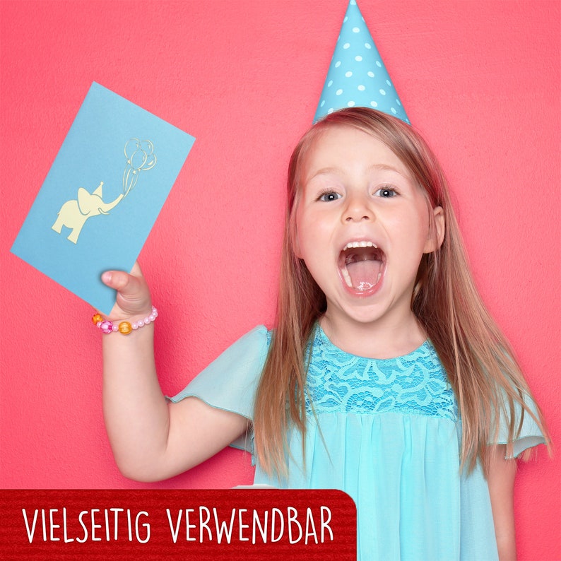 LIN17534 Linpopup® Pop up Card Kids Elephant Pop up - Etsy