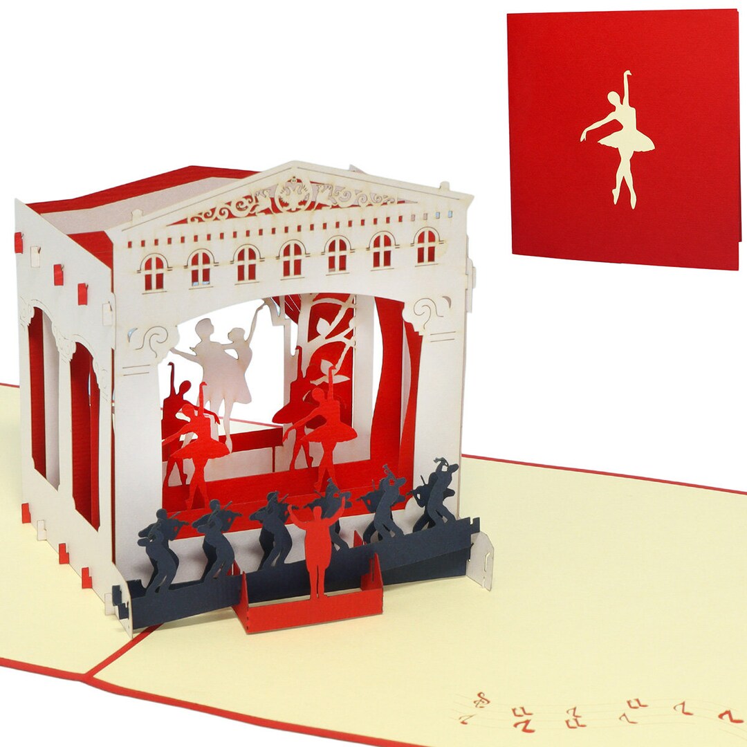 LIN17390, Linpopup®, 3D Pop up Card, Pop up Cards Music, Birthday Cards ...