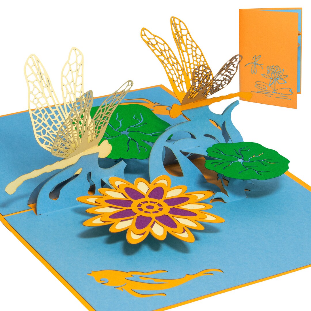 LIN17533, Linpopup®, Pop up Card Flowers, Pop up Card Nature, POP UP ...