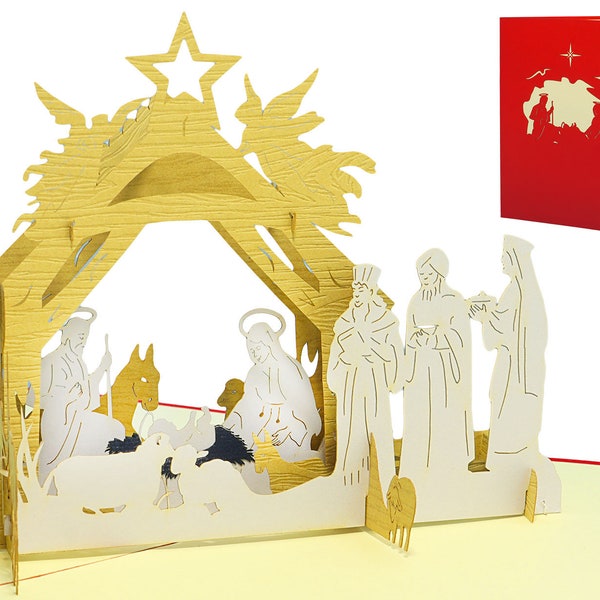 Nativity Pop up Card Svg - Etsy