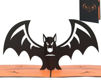 Bat Pop up Card - Etsy