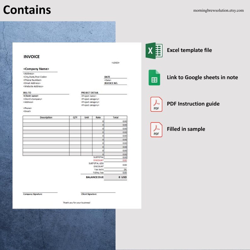 Smart Invoice Template | Auto-fill Invoice Generator | Customer ...