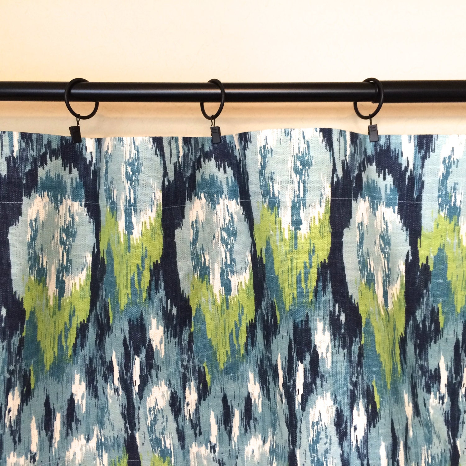 Ikat Drapery Panels