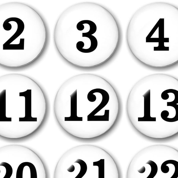 Magnetic Numbers - Etsy