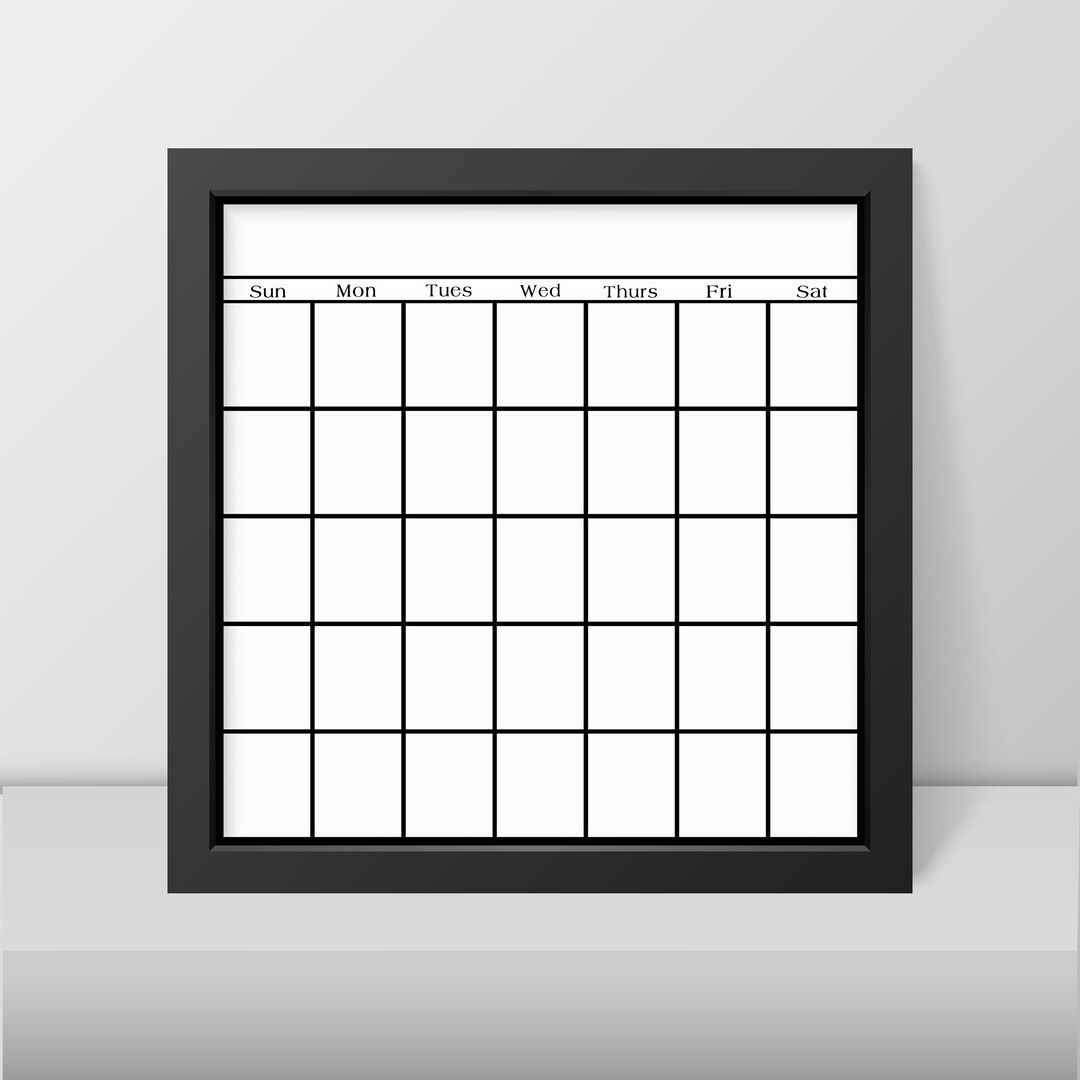 Magnetic White Calendar With a New Improved Surface! Designed for ...
