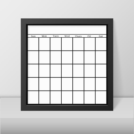 Clean Modern White Calendar With a New Improved Surface | Etsy