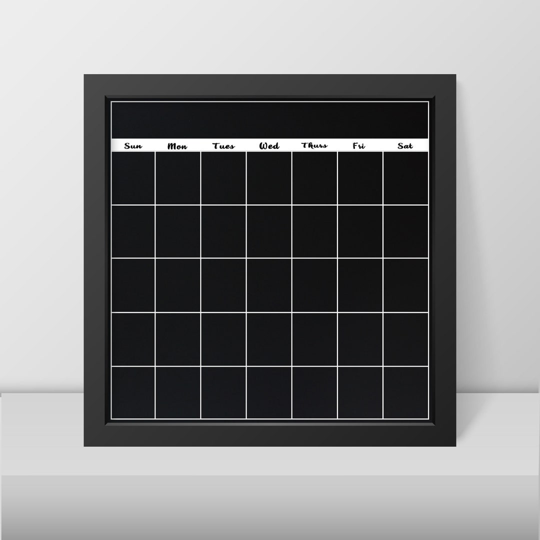 Magnetic Black Calendar With a New Improved Surface! Designed for ...