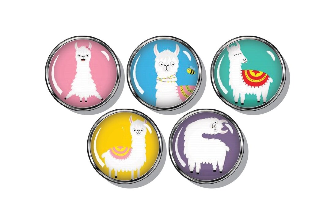 Alpaca Colorful Magnets, Funny Alpaca, Cute Alpacas - Etsy