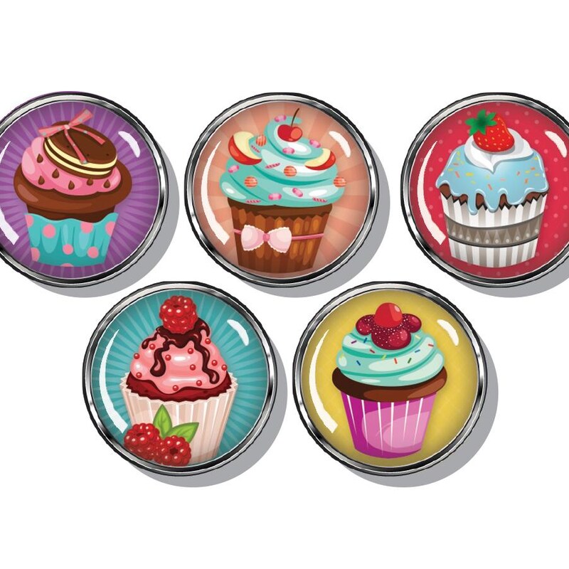 Cupcake Magnets - Etsy