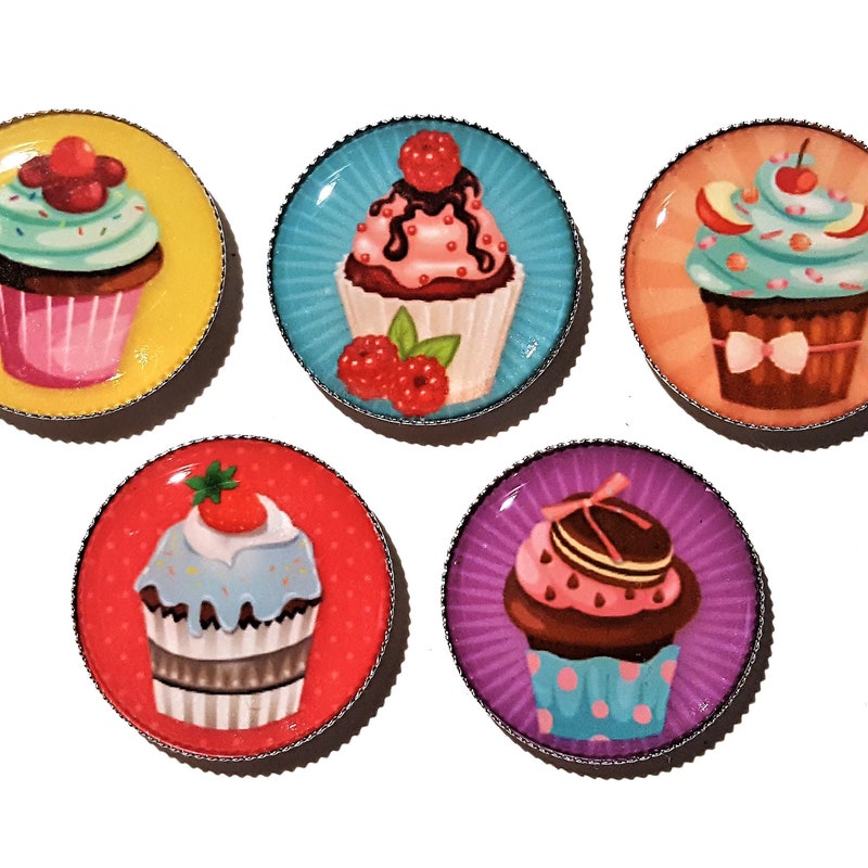 Cupcake Magnets - Etsy