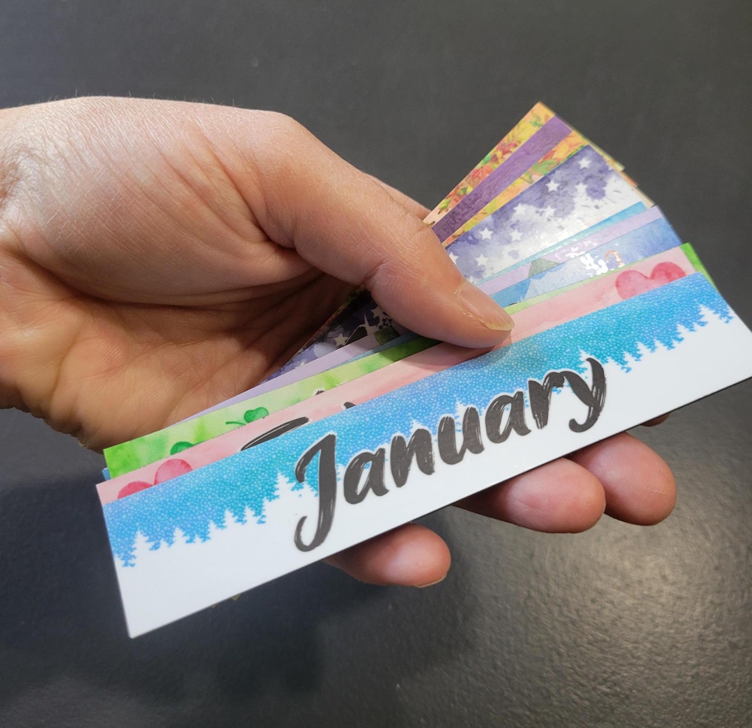 Holiday Themed Month Magnets, Perpetual Calendar - Etsy