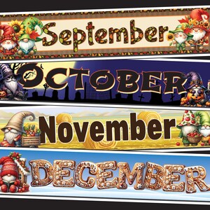 Gnomes Calendar Magnets: Fridge, Classroom, Magnetic Calendar - Etsy