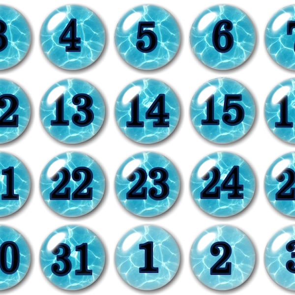 Number Magnets - Etsy