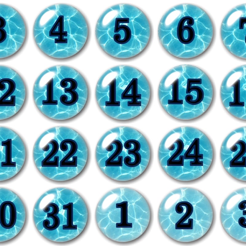 Number Magnets - Etsy