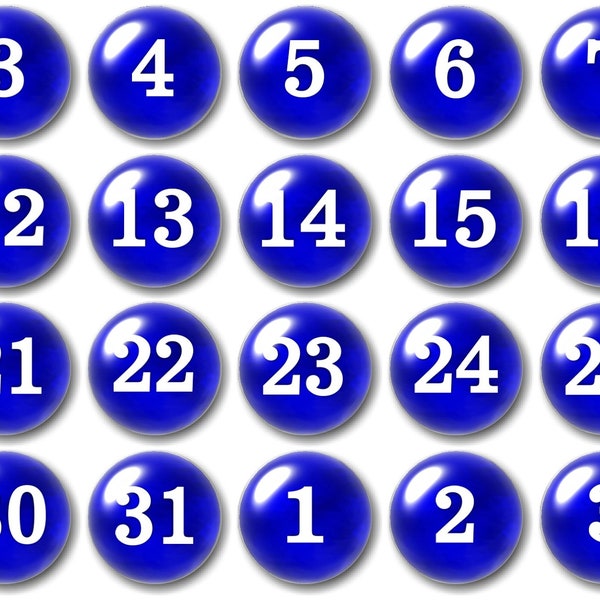 Number Magnets - Etsy