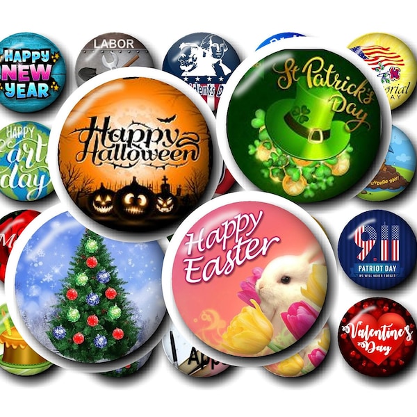 Holiday Magnets - Etsy