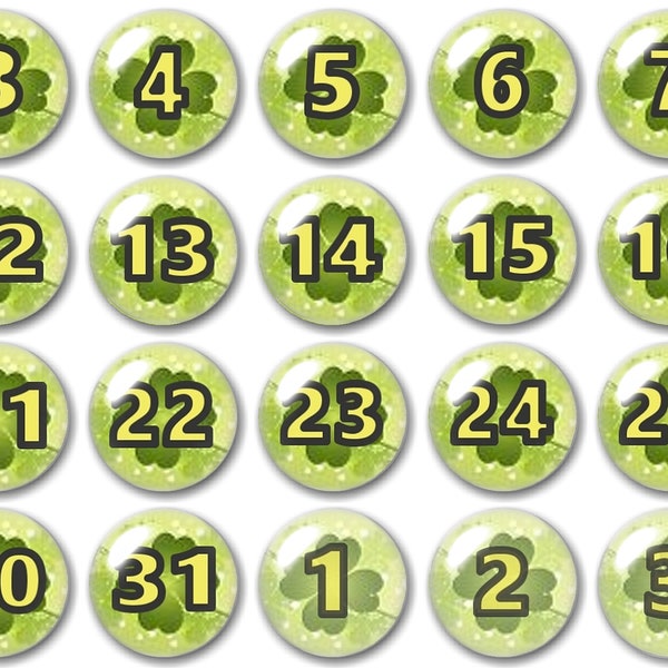 Calendar Numbers - Etsy