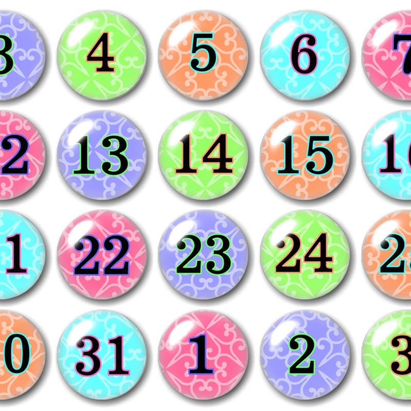 Number Magnets - Etsy