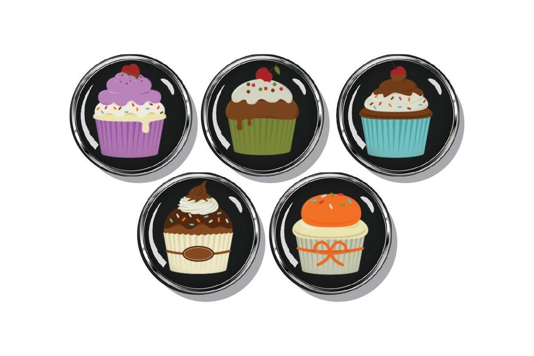 Cupcakes, Birthday Magnet Set - Etsy