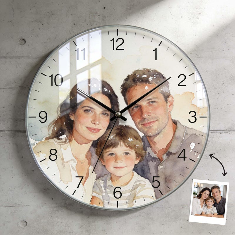Custom Photo Clock - Etsy