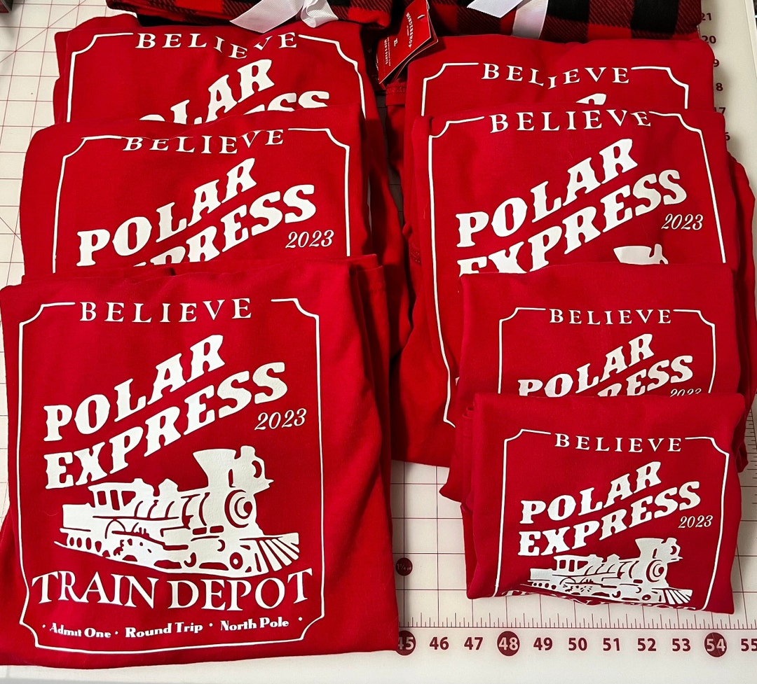 Custom Designed Polar Express Themed T-shirts - Etsy UK