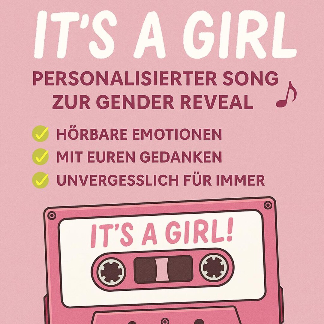 Personalized Gender Reveal Song – Your Own Song to Announce Boy, Girl ...