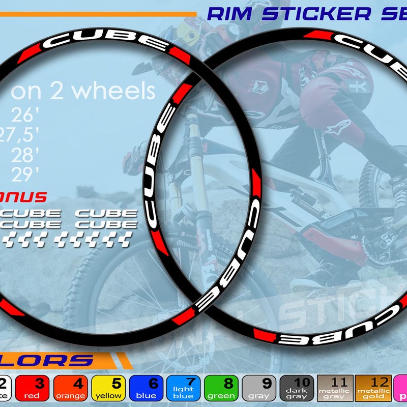 Rim bicycle decal - Etsy.de