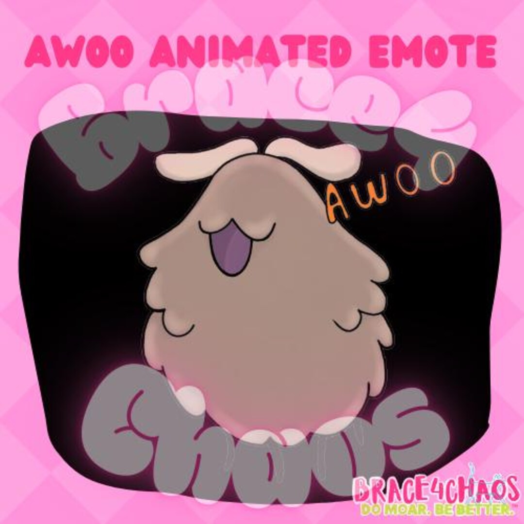 Awoo Animated Emote | Twitch & Discord - Etsy
