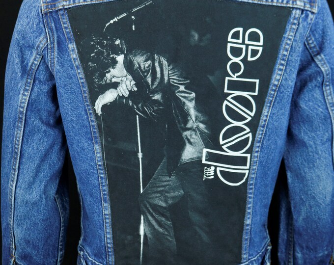 The Doors Jim Morrison Jacket Levis Denim VTG Made USA Jean Blue 40R ...
