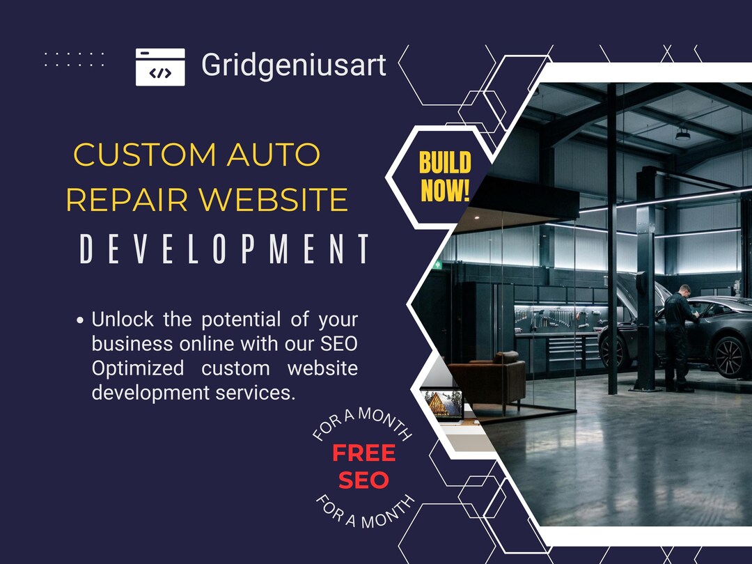 Car Repair Website Design | Professional Auto Business Website - Etsy