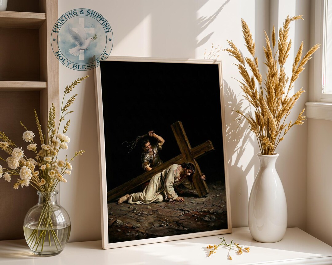 Station IX, Jesus Falls the Third Time, Stations of the Cross, Catholic ...