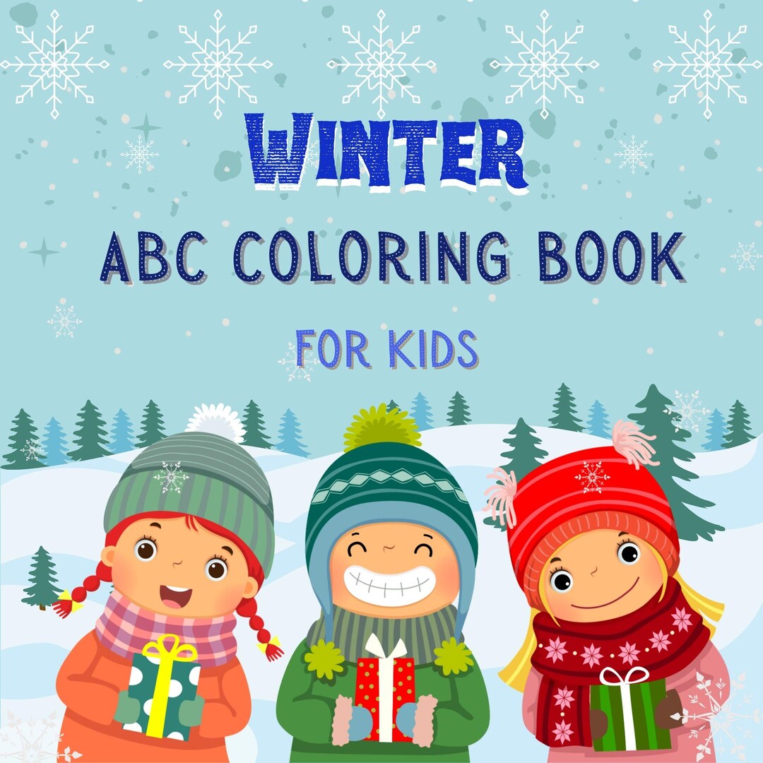 Winter ABC Coloring Book – 52 Printable Pages, Kids & Toddlers (digital ...