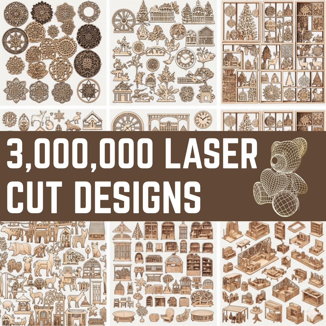 3,000,000+ Laser Cut Designs Bundle (svg, Dxf, Ai, Pdf Files - Digital ...