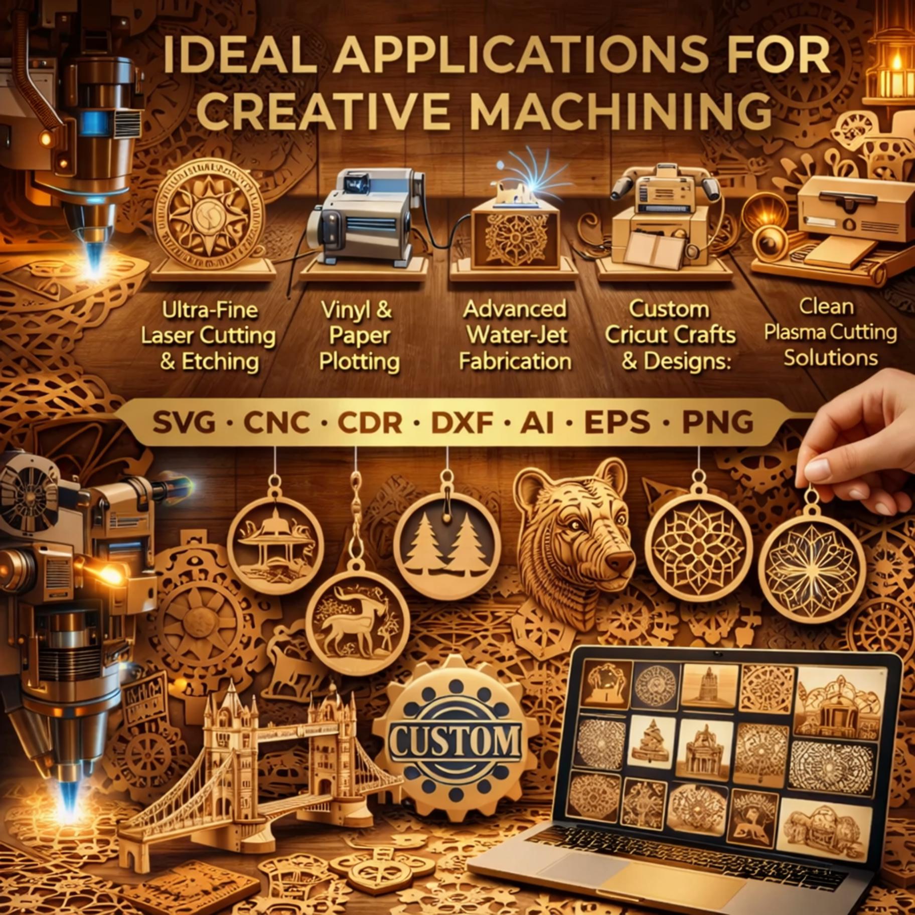 500,000+ Laser Cut Designs Bundle (svg, Dxf, Ai, Pdf Files - Digital ...