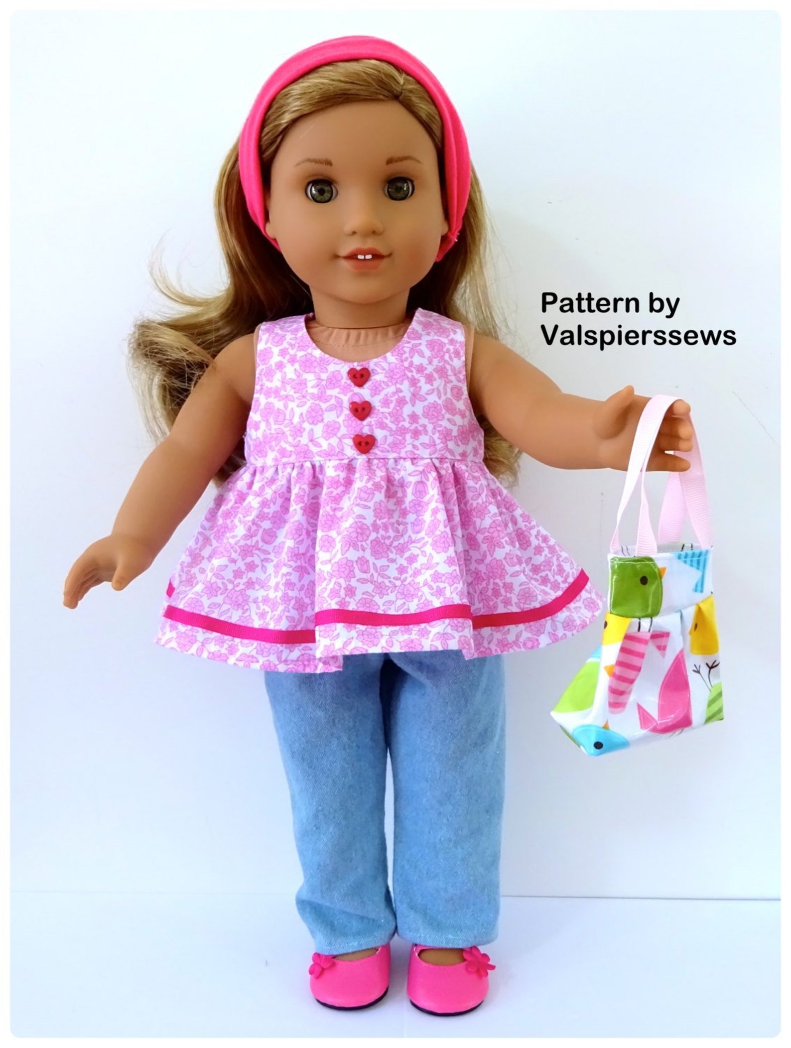 Baby Doll Pinafore, Fits Popular 17 and 18 Dolls, Easy to Sew ...